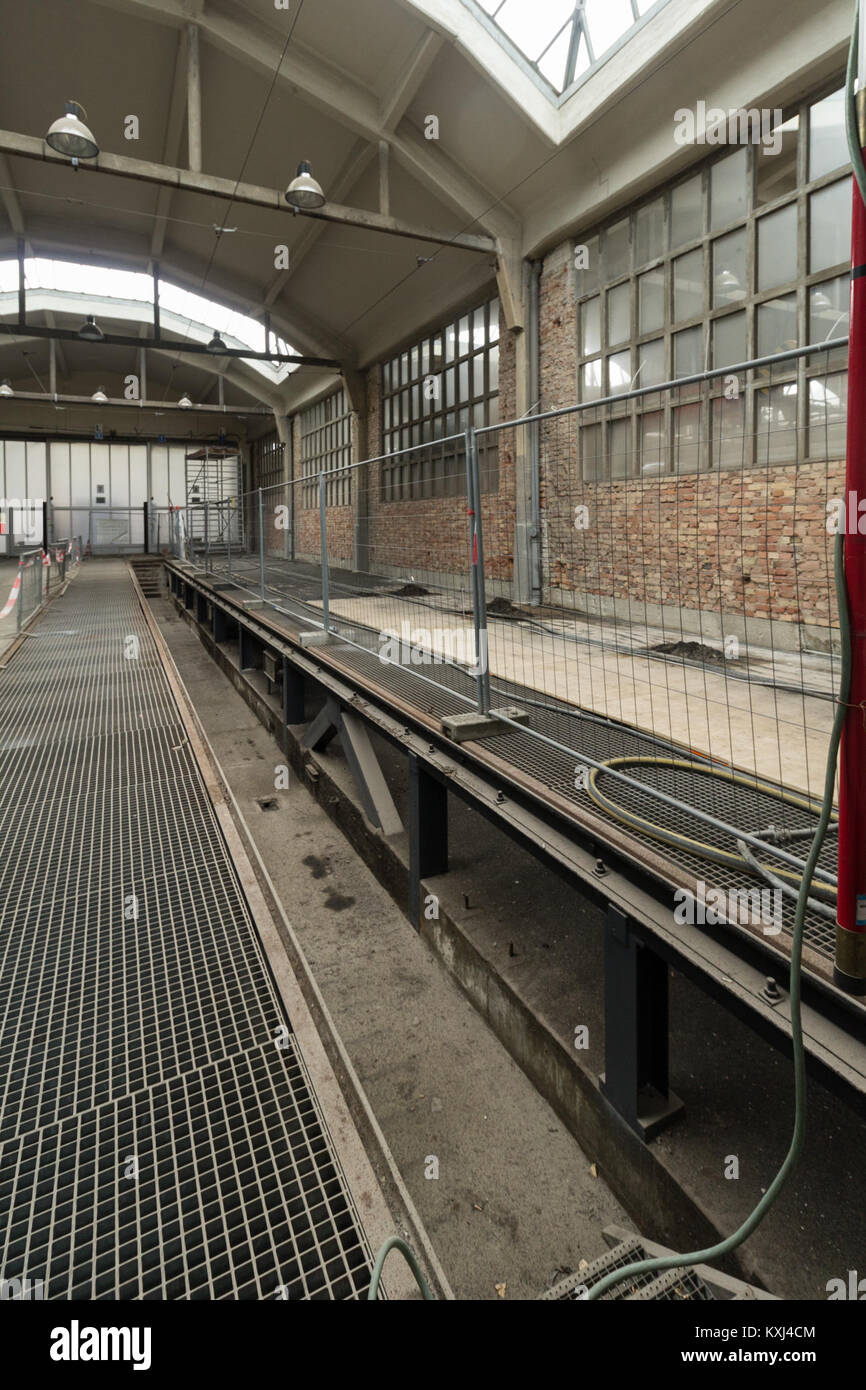 A photograph depicting the Waltherstrasse depot, showcasing the ...