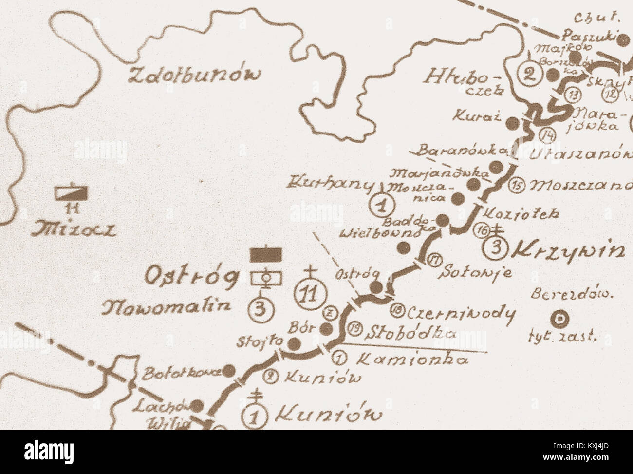 The KOP Battalion in Ostróg, Poland, was part of the Border Protection ...
