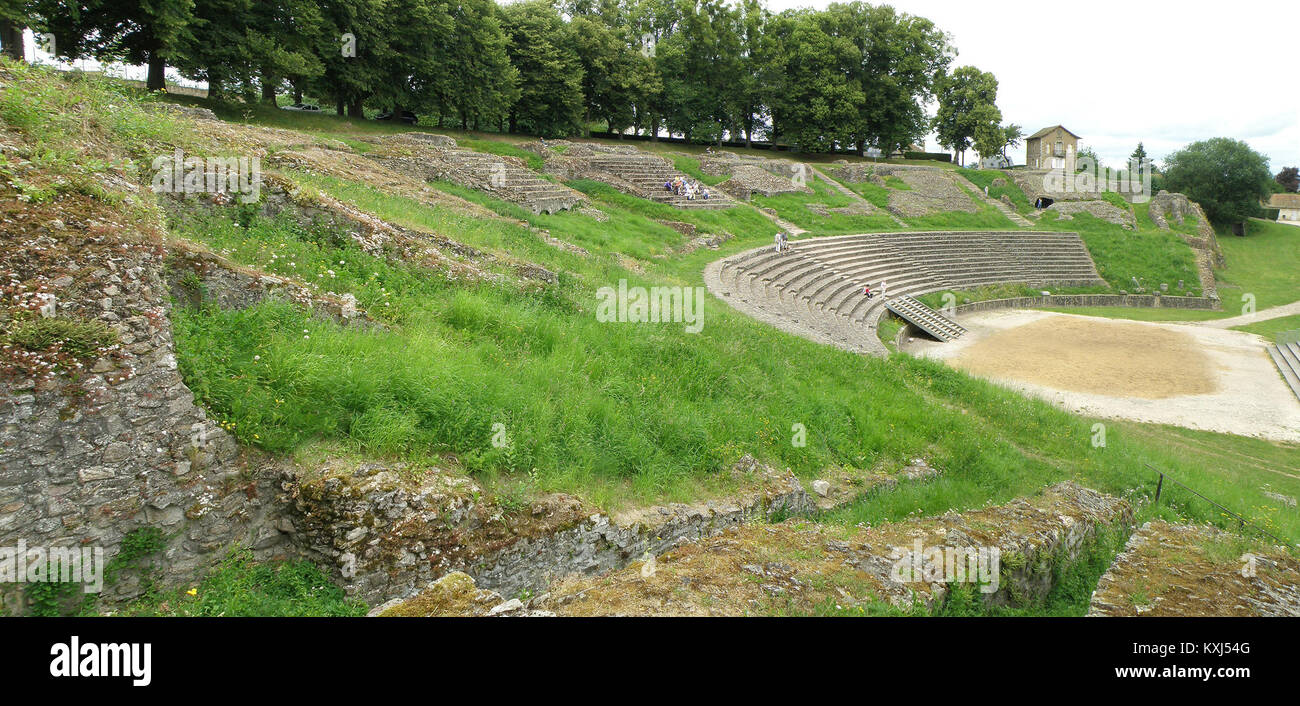 The Roman Theatre of Autun, located in France, is an ancient structure ...