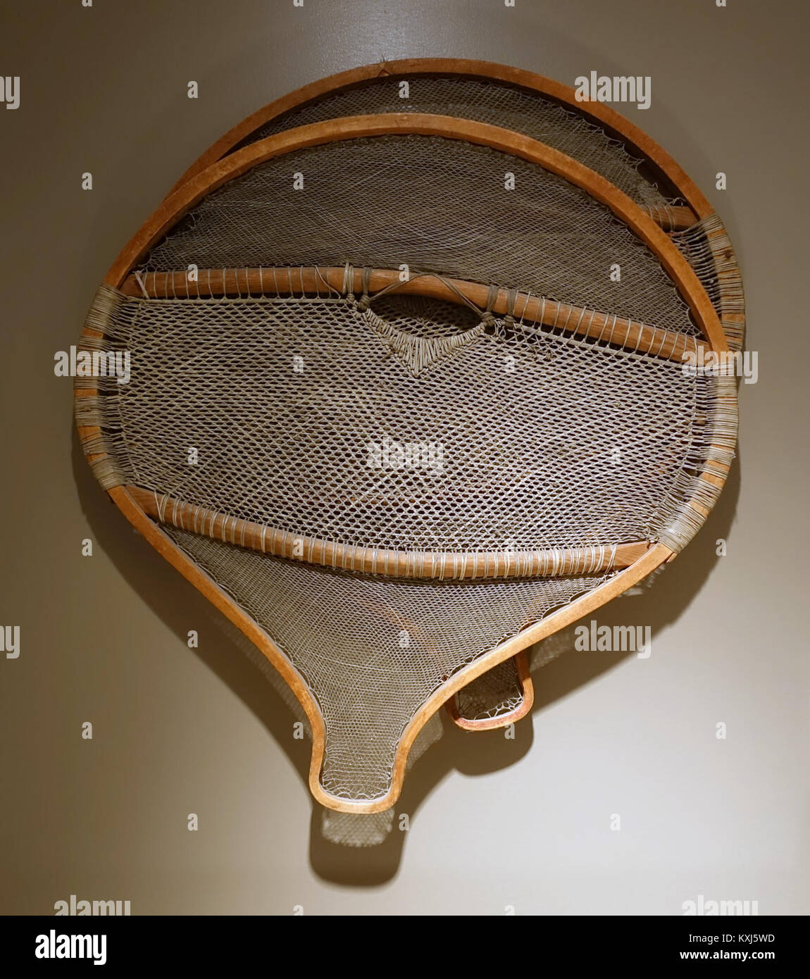 Beaver-tail snowshoes, Montagnais, 1800s, wood, gut - Château Ramezay ...