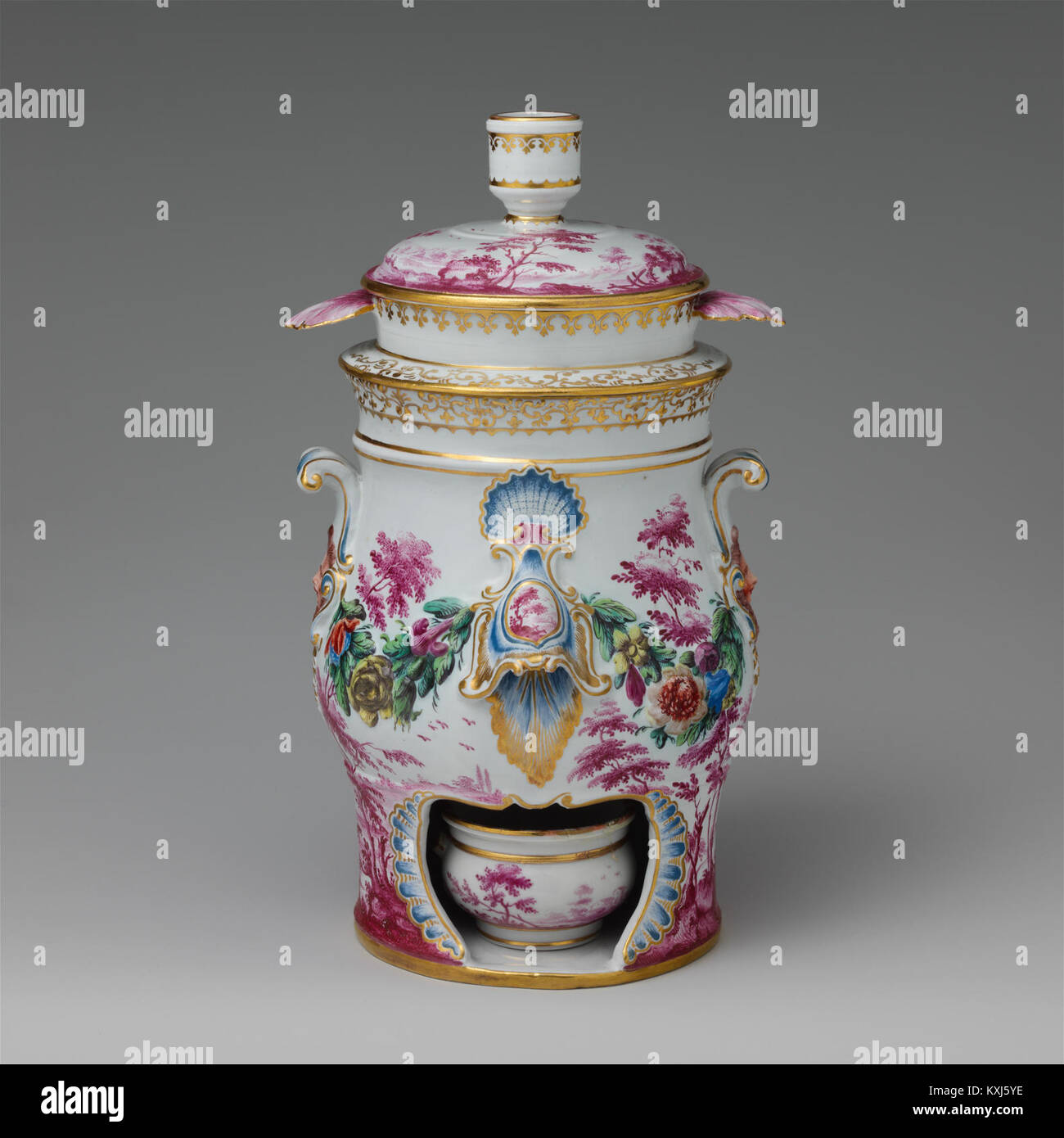 A barrel-shaped rachaud, a traditional French cooking pot, is depicted ...