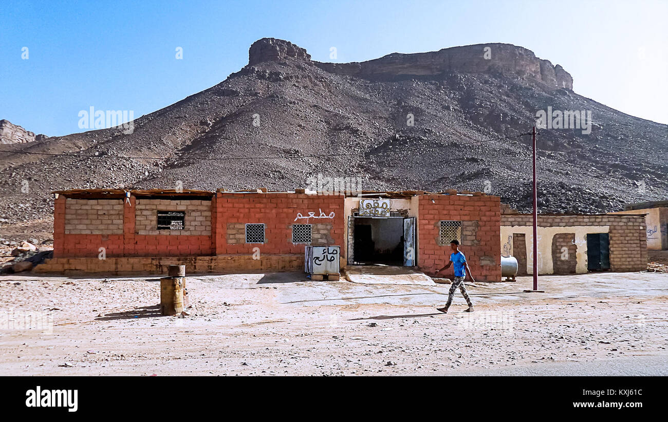 This image depicts the town of Tamanrasset, Algeria, focusing on the ...