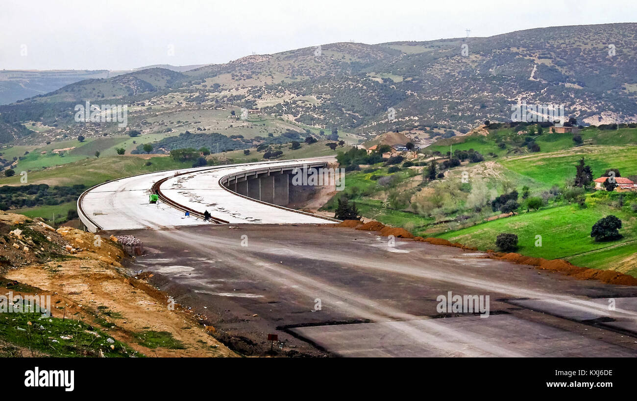 Algeria road and highway map hi-res stock photography and images - Alamy
