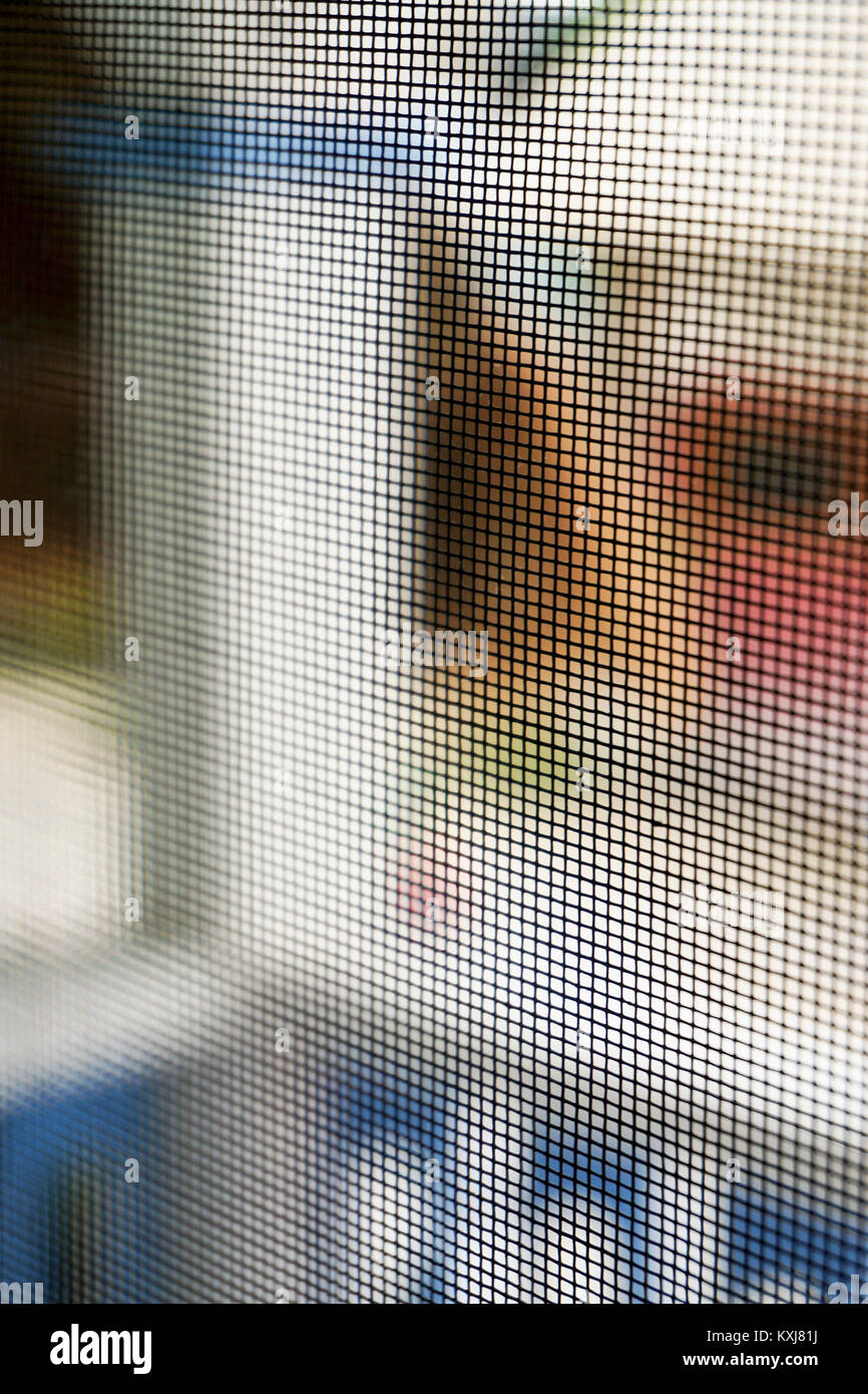 Close-up of wire mesh screen Stock Photo - Alamy
