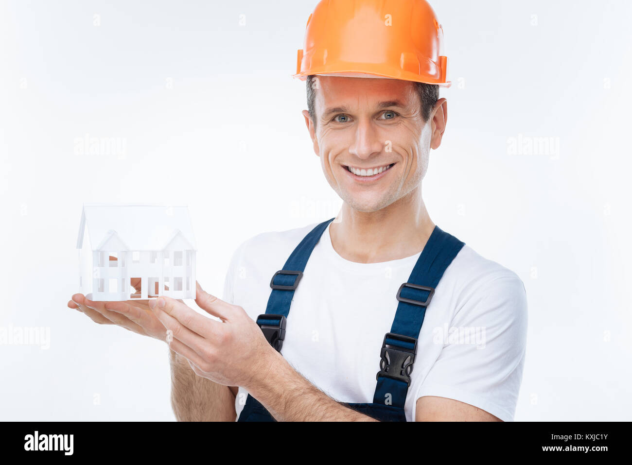 Male architect house model hi-res stock photography and images - Alamy