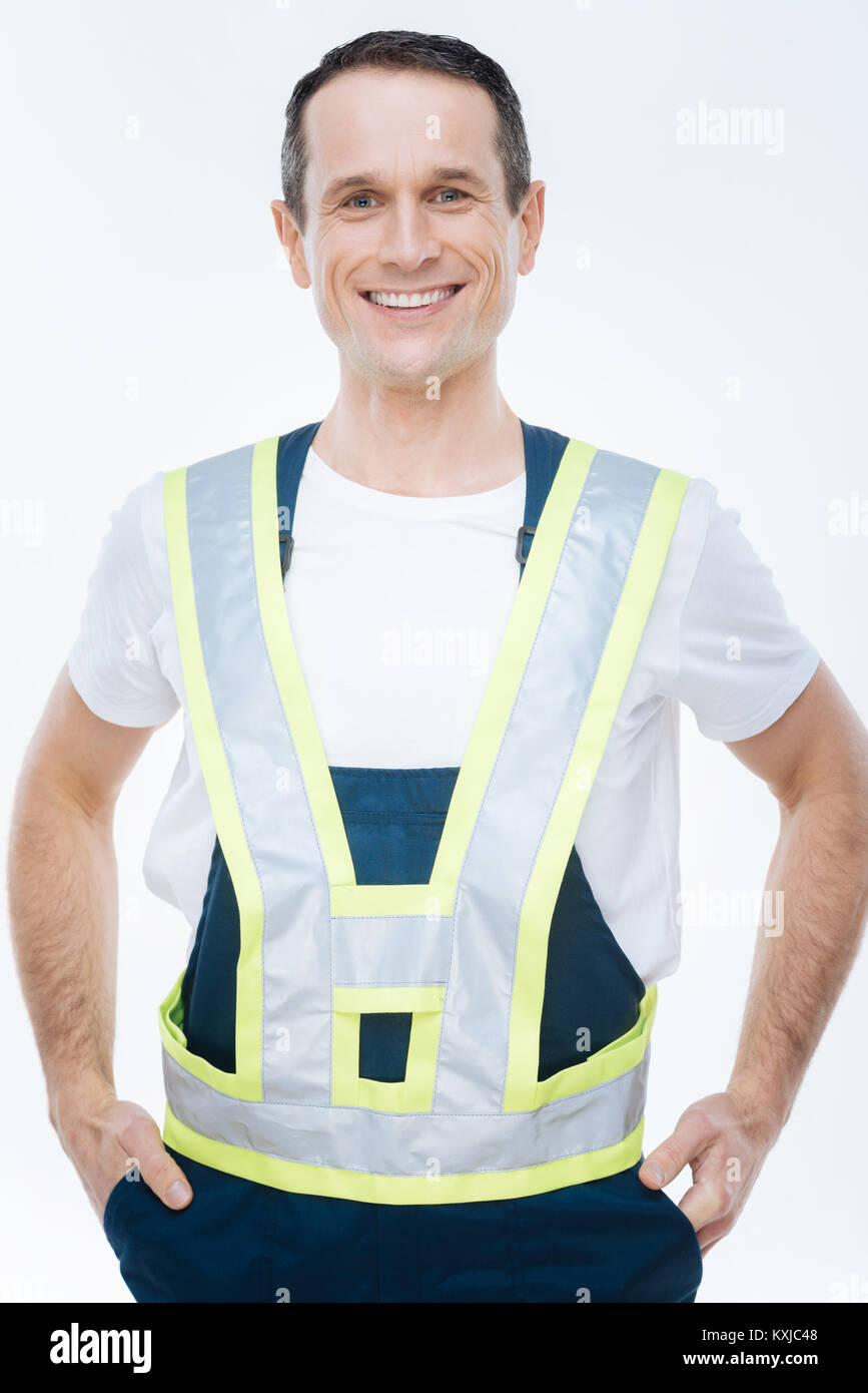 Handsome nice man ready for work Stock Photo - Alamy