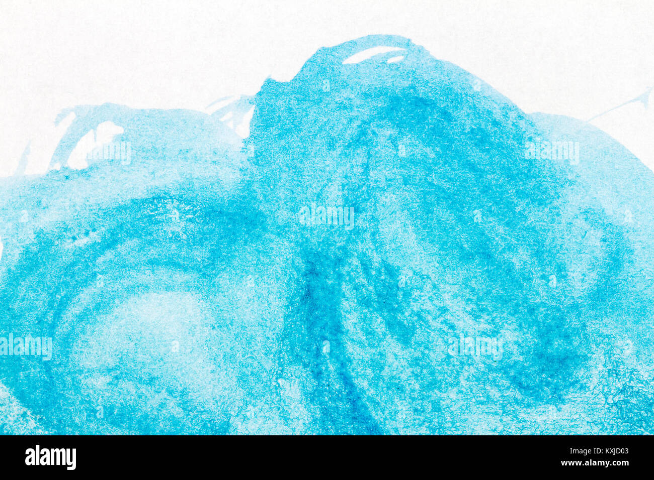 Abstract hand drawn blue watercolor paints background Stock Photo - Alamy