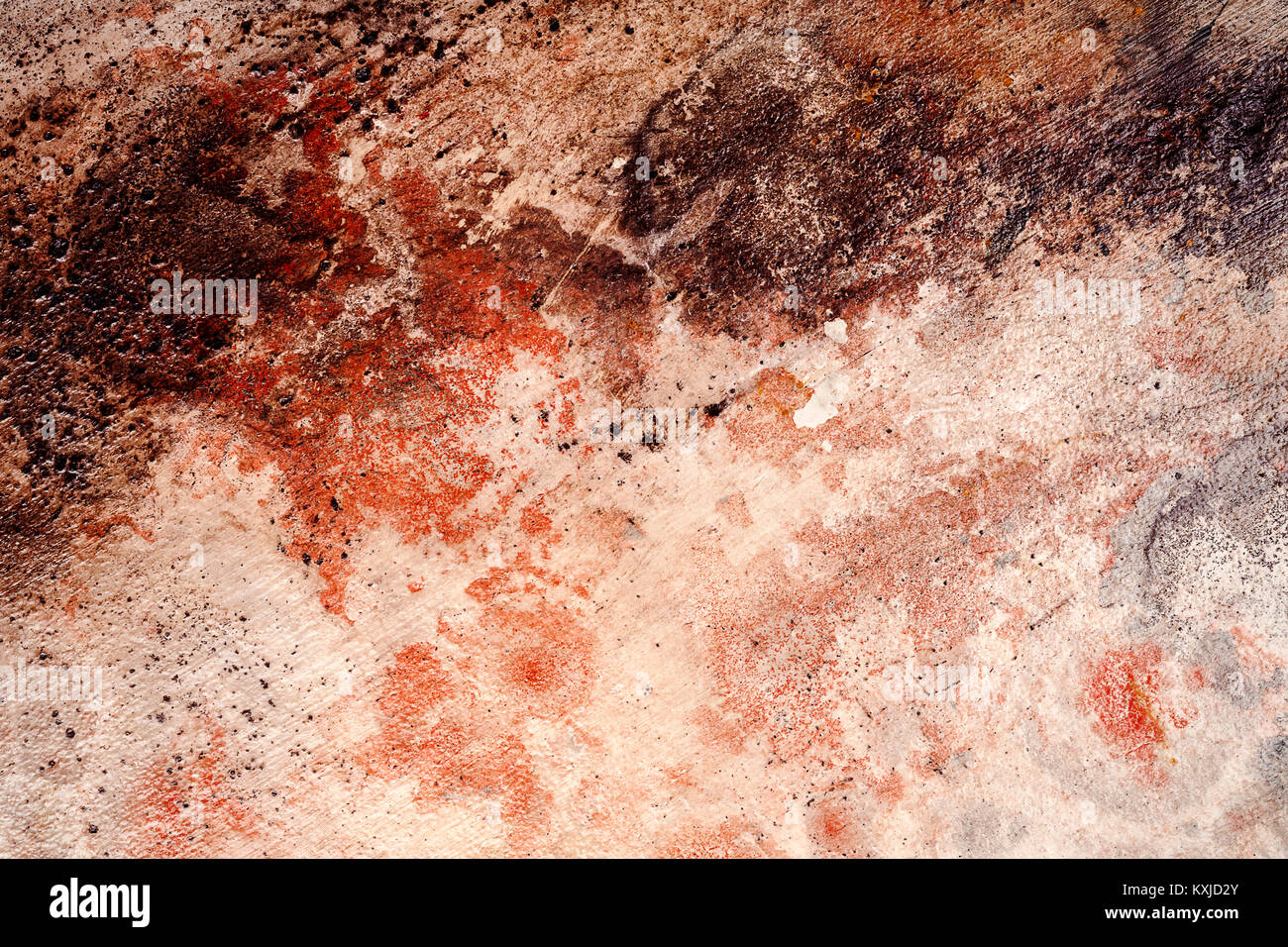 Yellow brown and red messy wall stucco texture background. Decorative ...