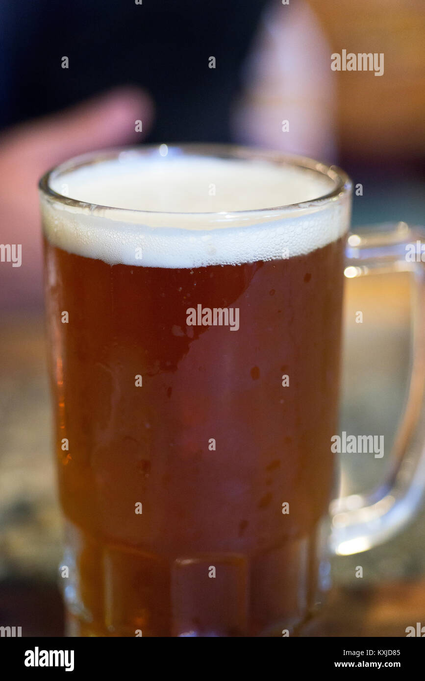 a beer served in a local restaurant, Chile Stock Photo - Alamy