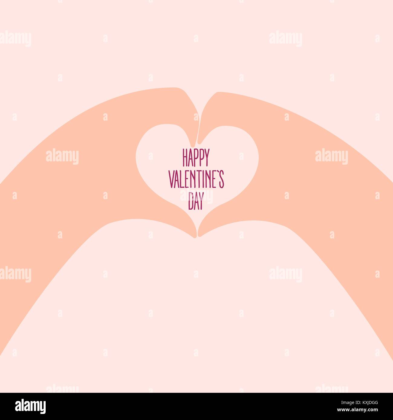 Making heart shape with hands Stock Vector Images - Alamy