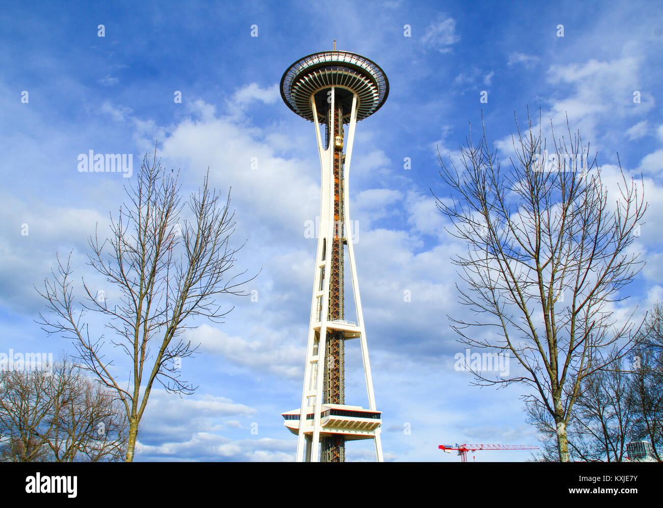 Seattle, United States - Mar 31 2014: Space Needle, an observation ...