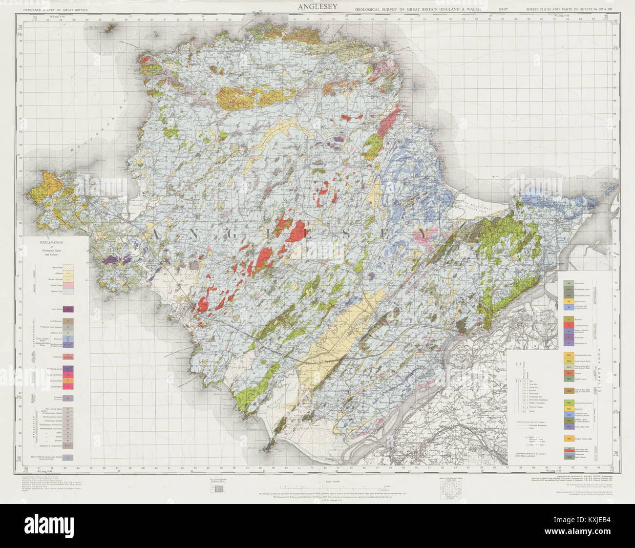 Geological survey great britain map hi-res stock photography and images ...
