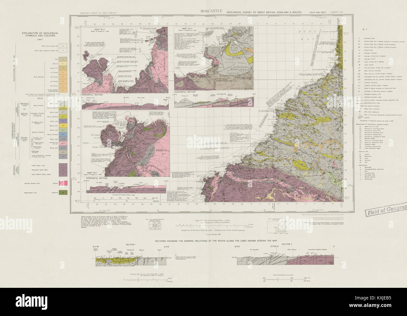 Geological survey great britain map hi-res stock photography and images ...
