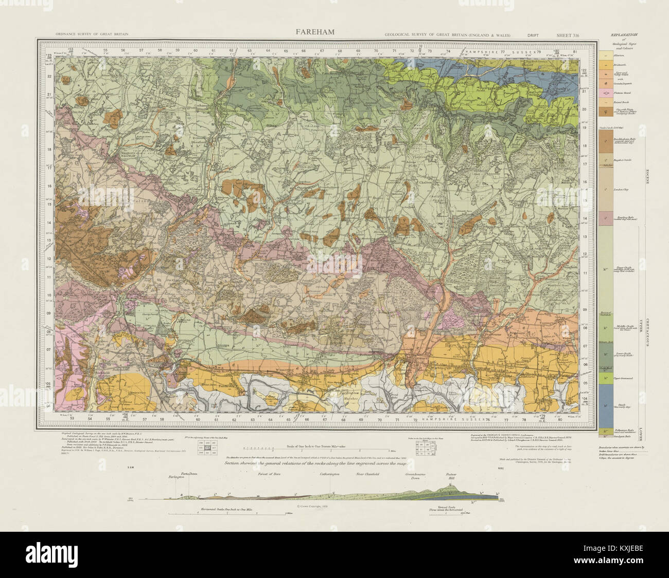 Map of emsworth hi-res stock photography and images - Alamy