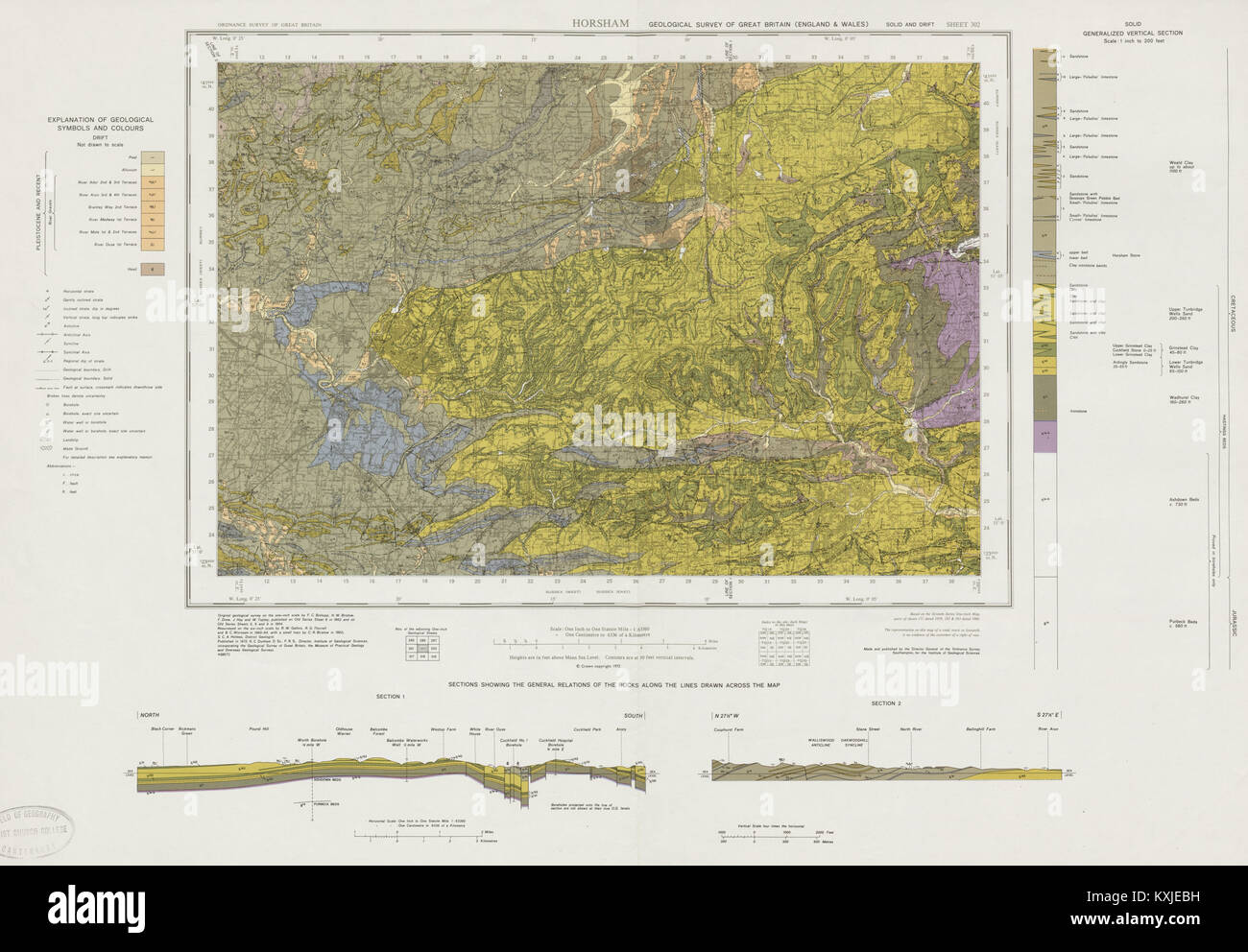 Map of haywards heath hi-res stock photography and images - Alamy