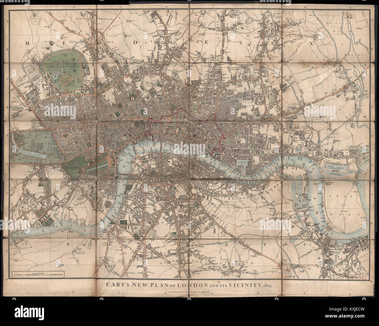 London street map 19th century hi-res stock photography and images - Alamy
