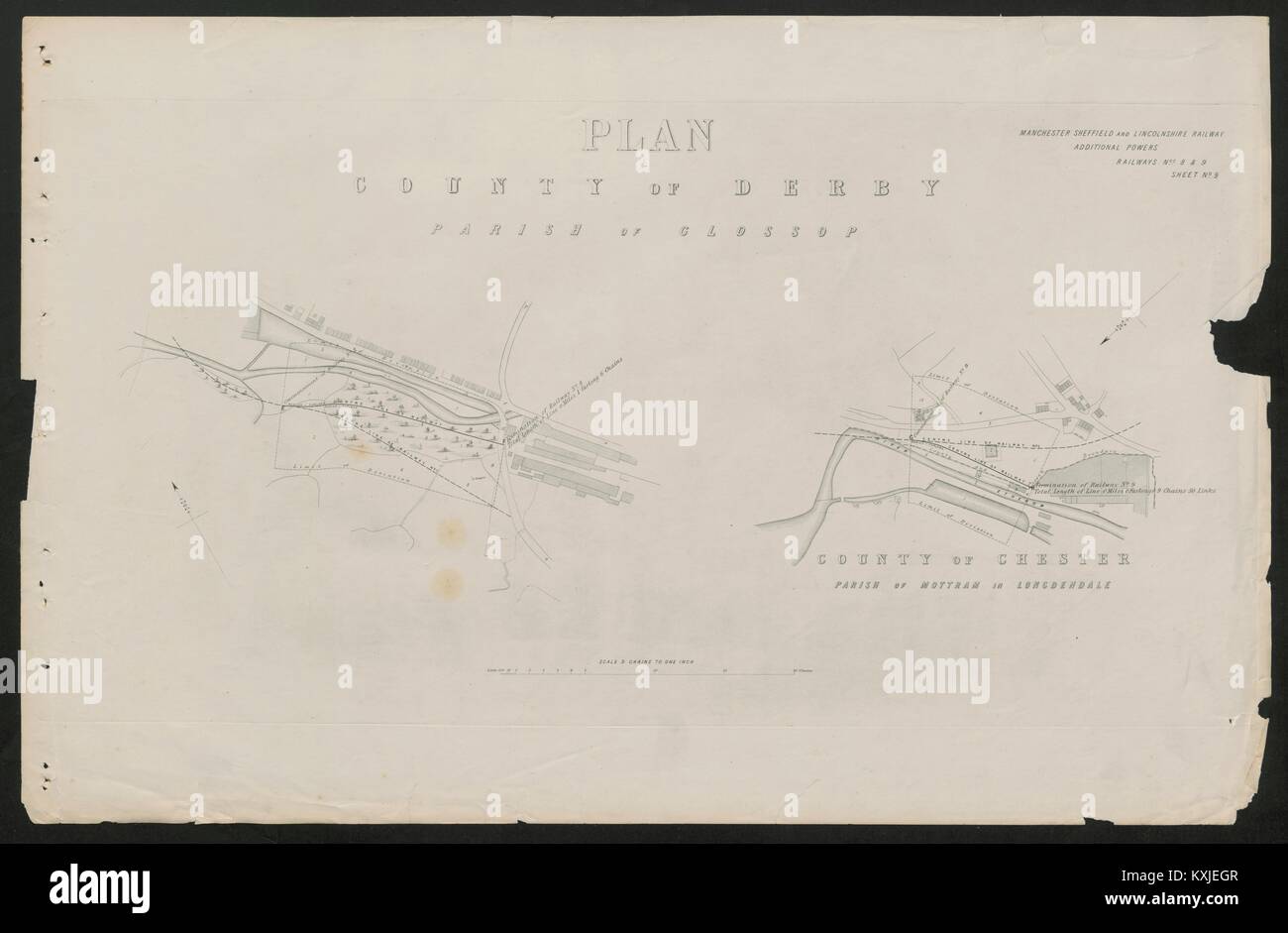 Manchester Sheffield Lincolnshire Railway Glossop Mottram /Longdendale ...