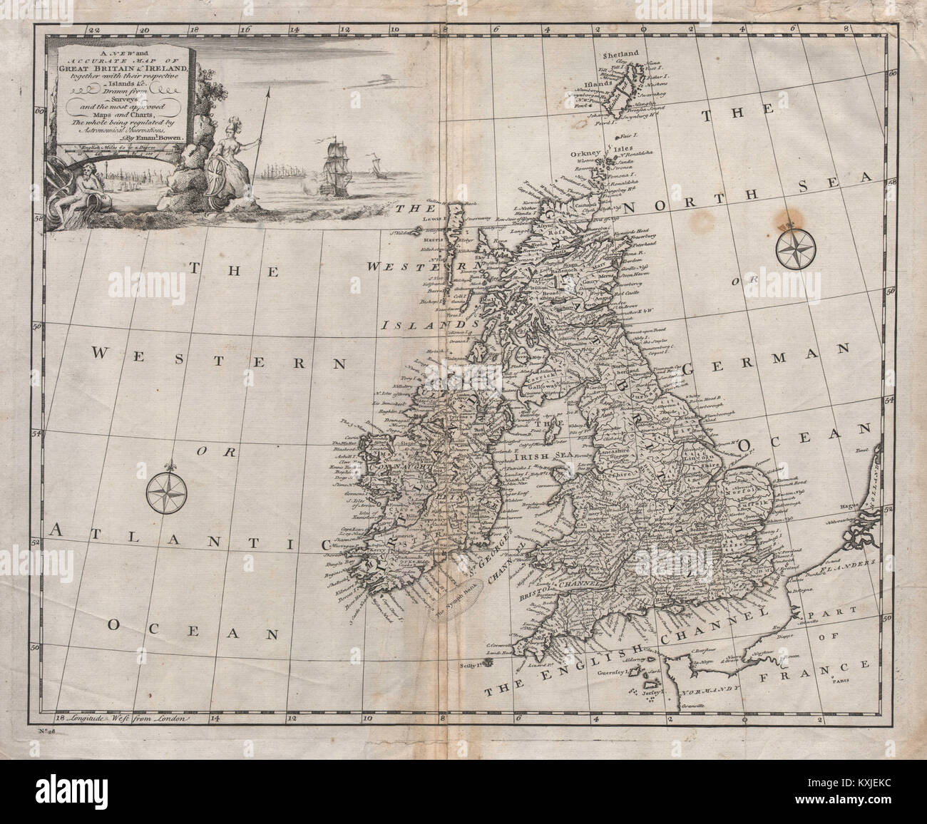 Great britain map 18th century hi-res stock photography and images - Alamy