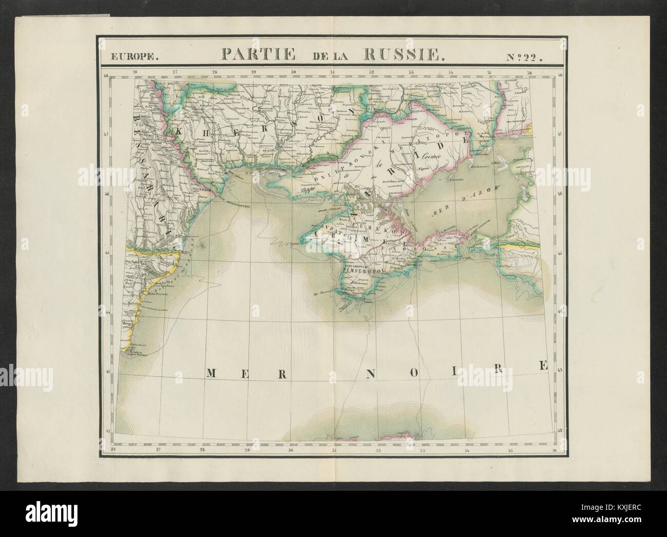 Old crimea map hi-res stock photography and images - Alamy