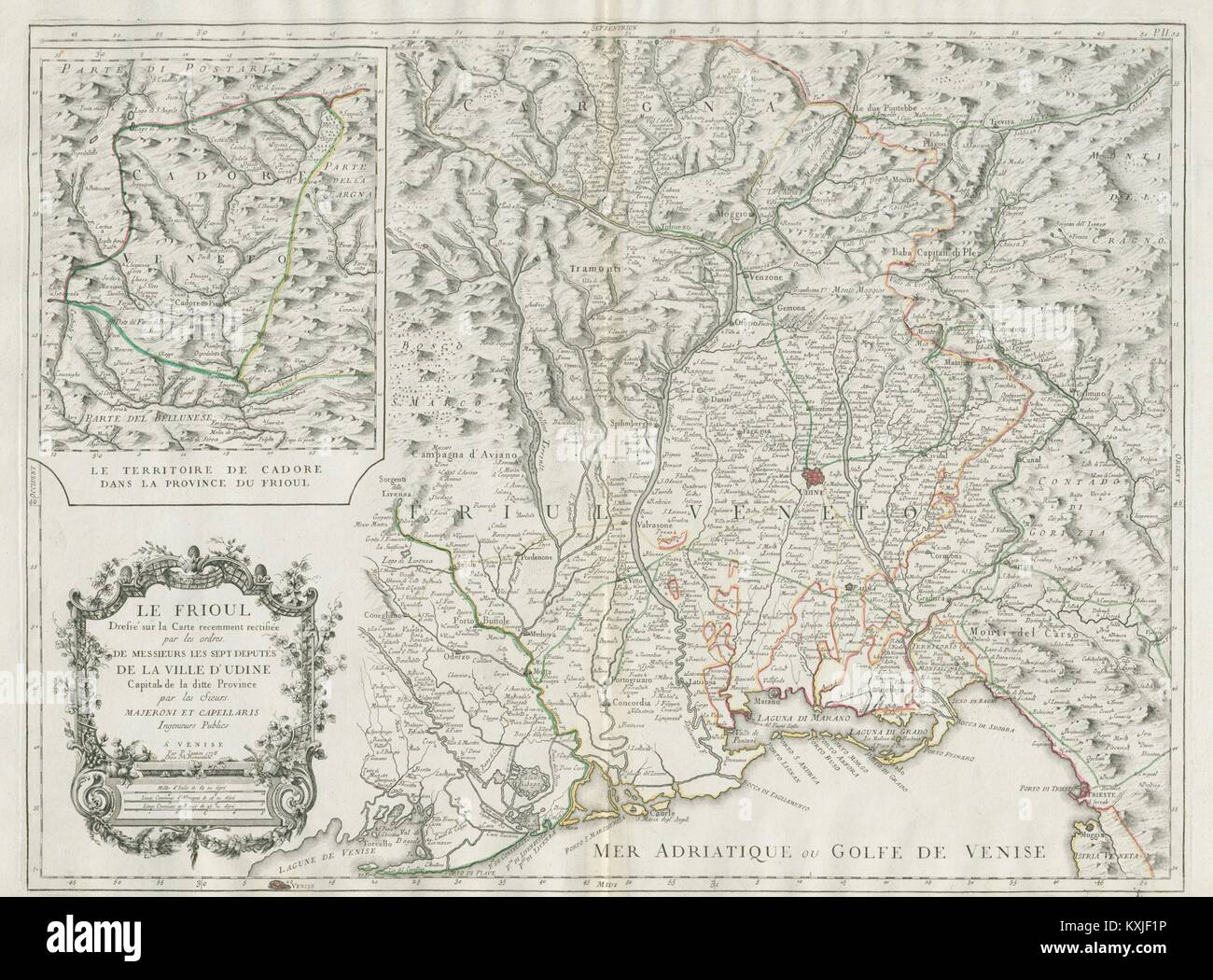 Friuli map hi-res stock photography and images - Alamy