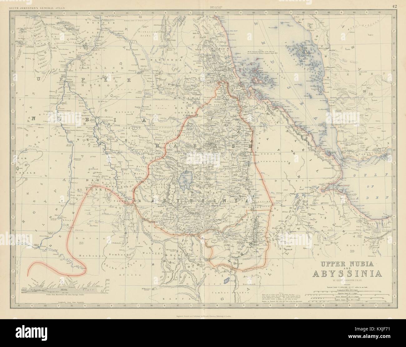 Abyssinia map hi-res stock photography and images - Alamy