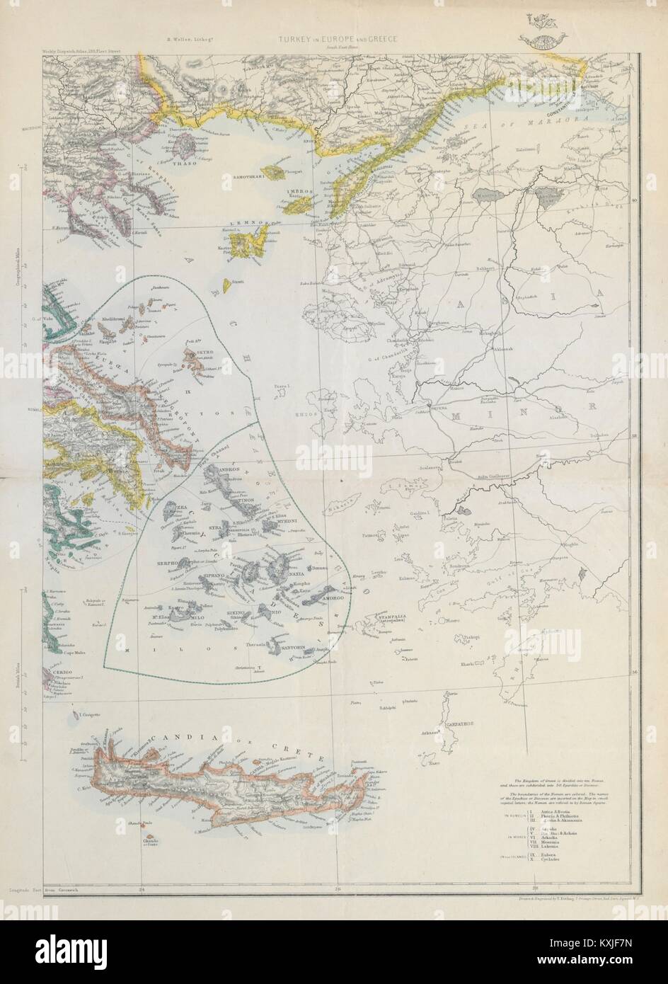 Aegean sea map hi-res stock photography and images - Alamy