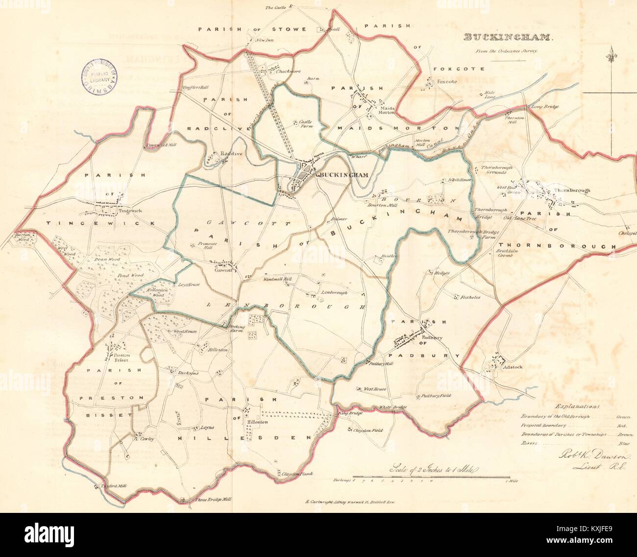 Buckingham house map hi-res stock photography and images - Alamy