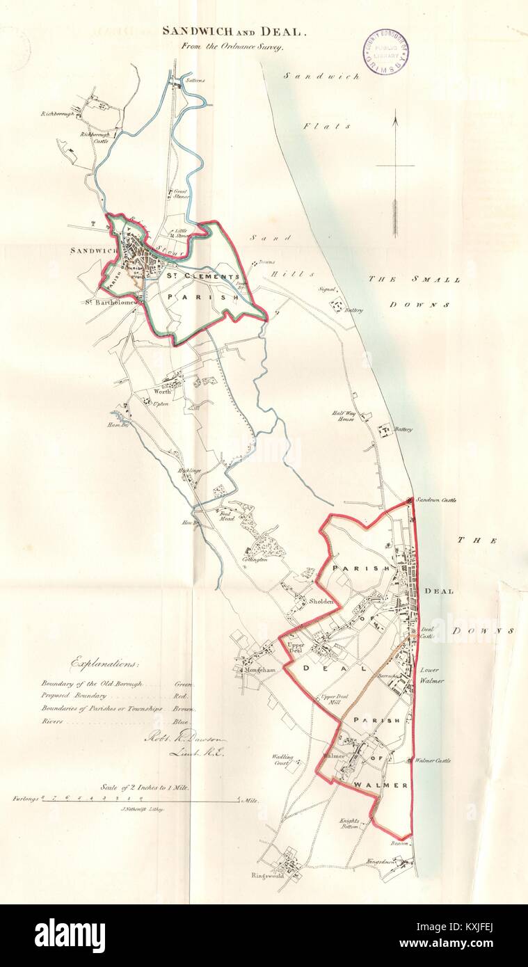 Sandwich town plan hi-res stock photography and images - Alamy