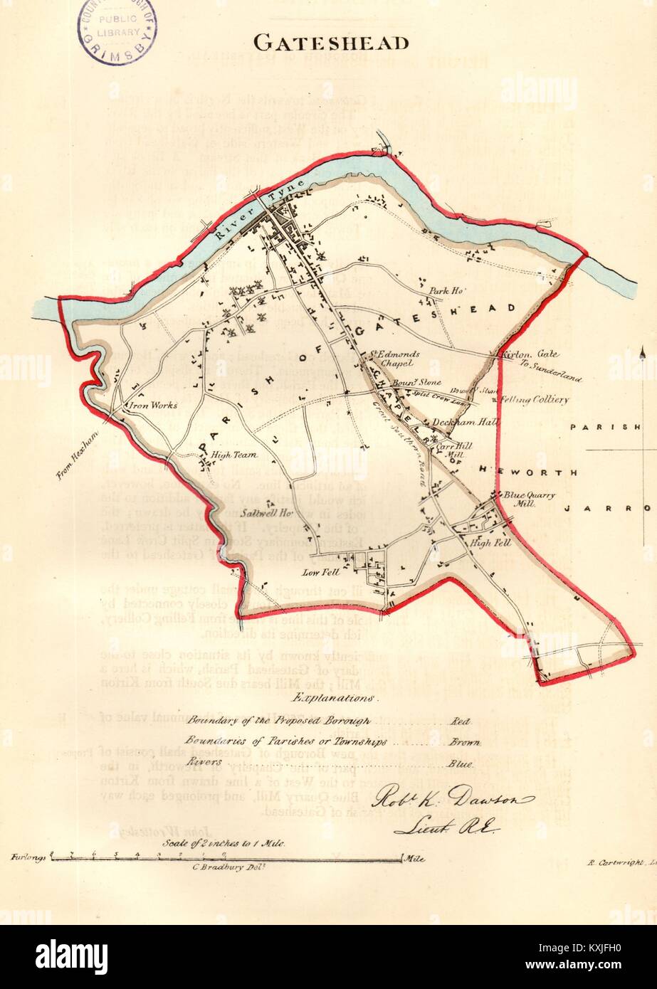 Map of gateshead hi-res stock photography and images - Alamy