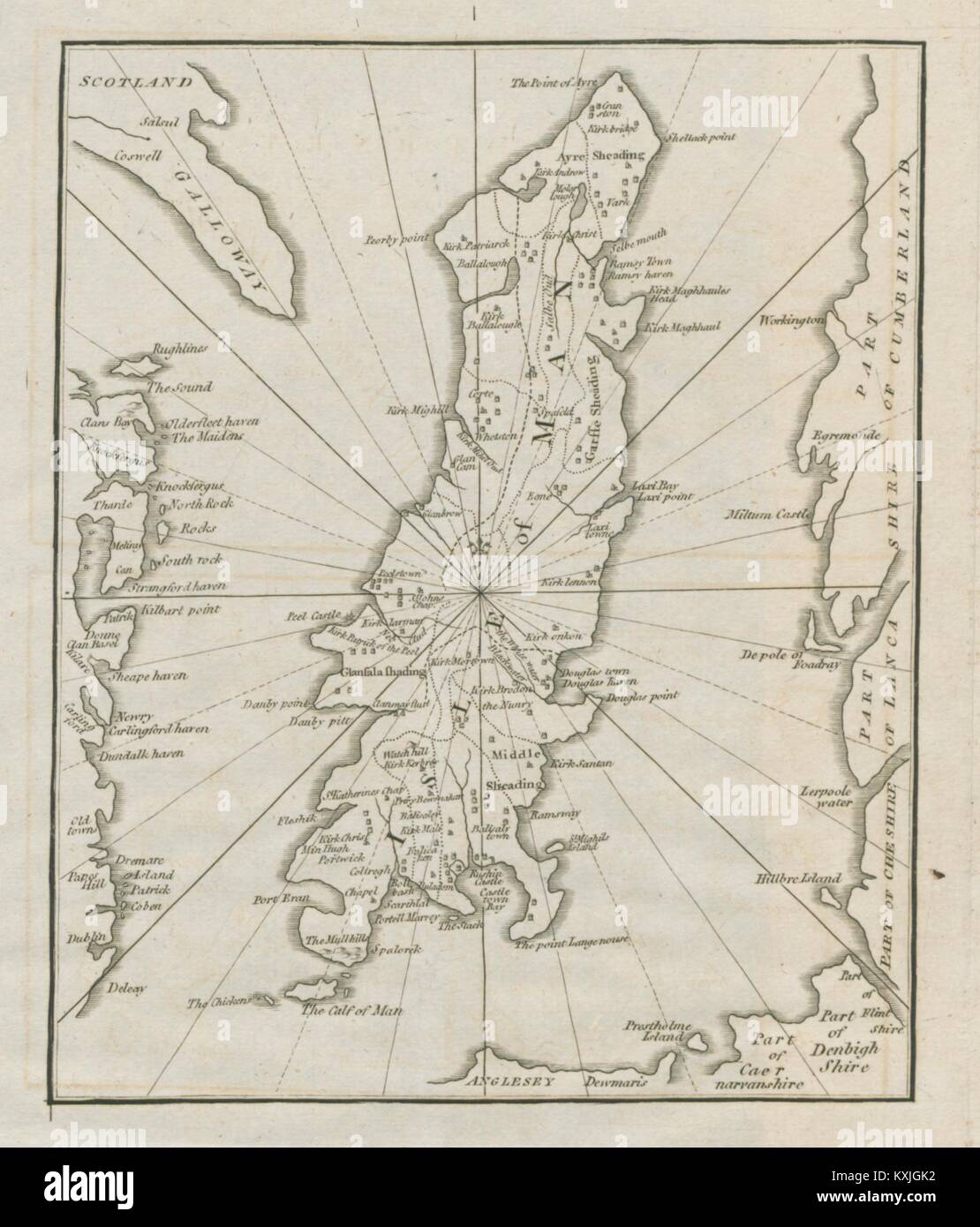 The Isle of Man by John CARY 1789 old antique vintage map plan chart ...