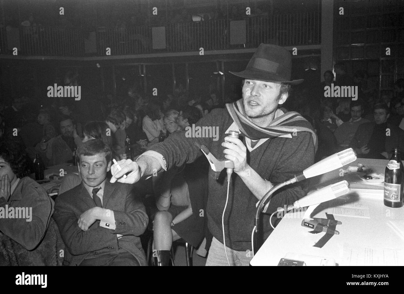 Joscha Schmierer of the temporary Federal SDS (Socialist German Student ...