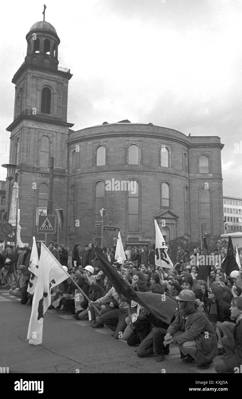 Demonstrators with flags Black and White Stock Photos & Images - Alamy