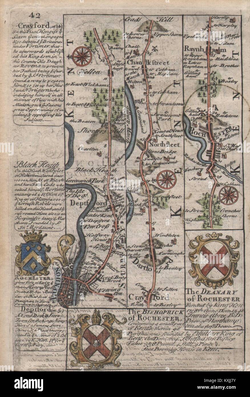 Map of dartford hi-res stock photography and images - Alamy