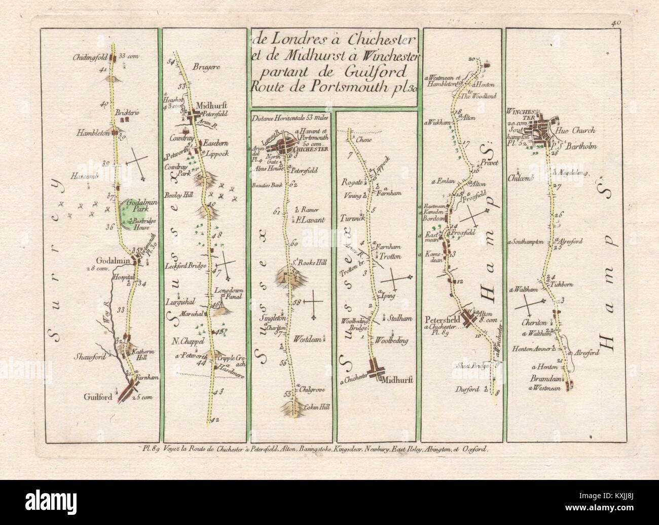 Map of midhurst hi-res stock photography and images - Alamy