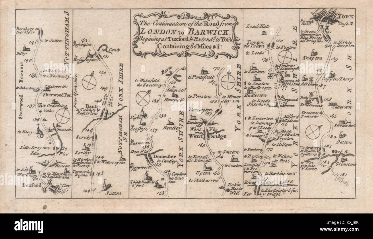 Map of tuxford hi-res stock photography and images - Alamy