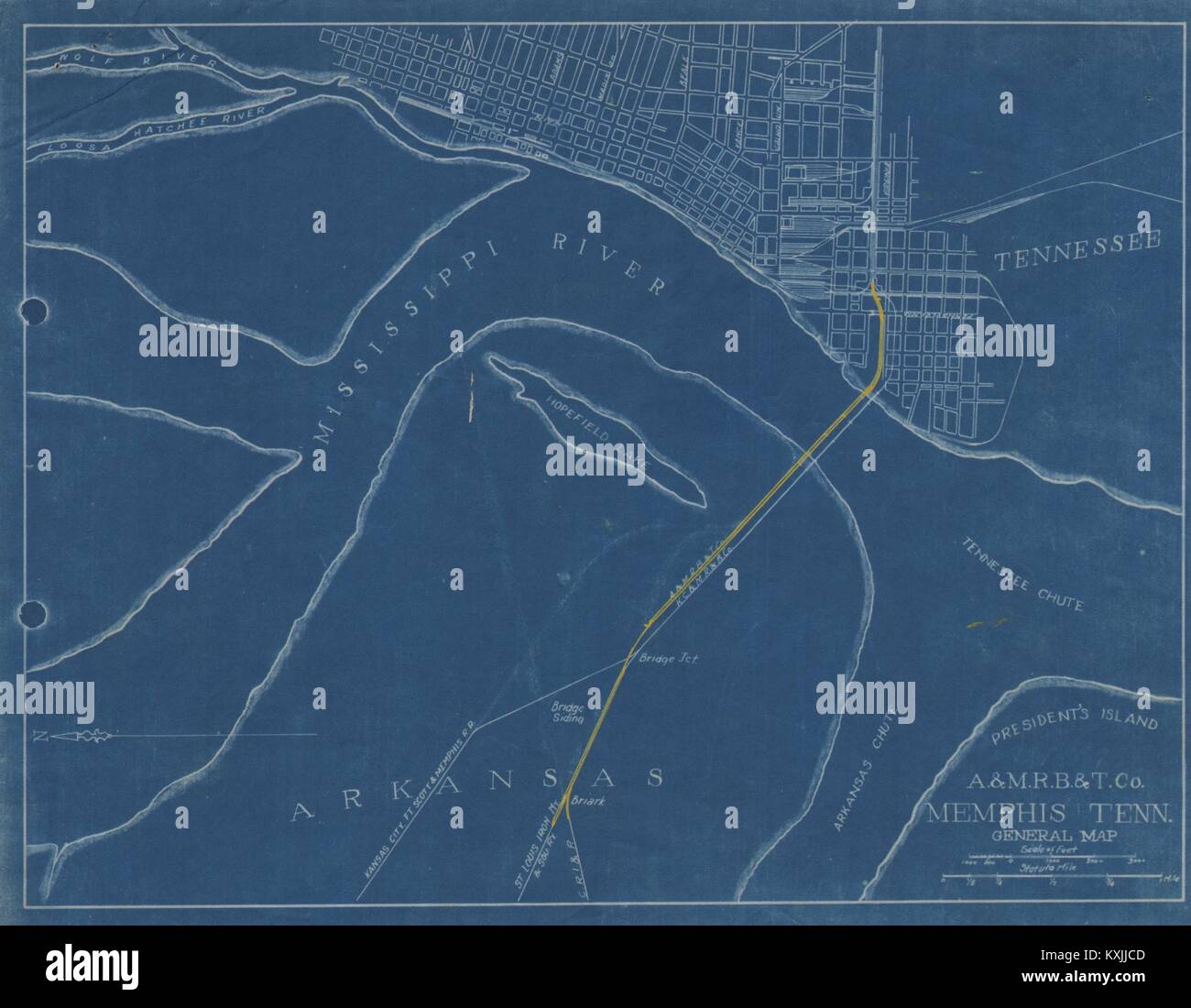 Map of memphis hi-res stock photography and images - Alamy