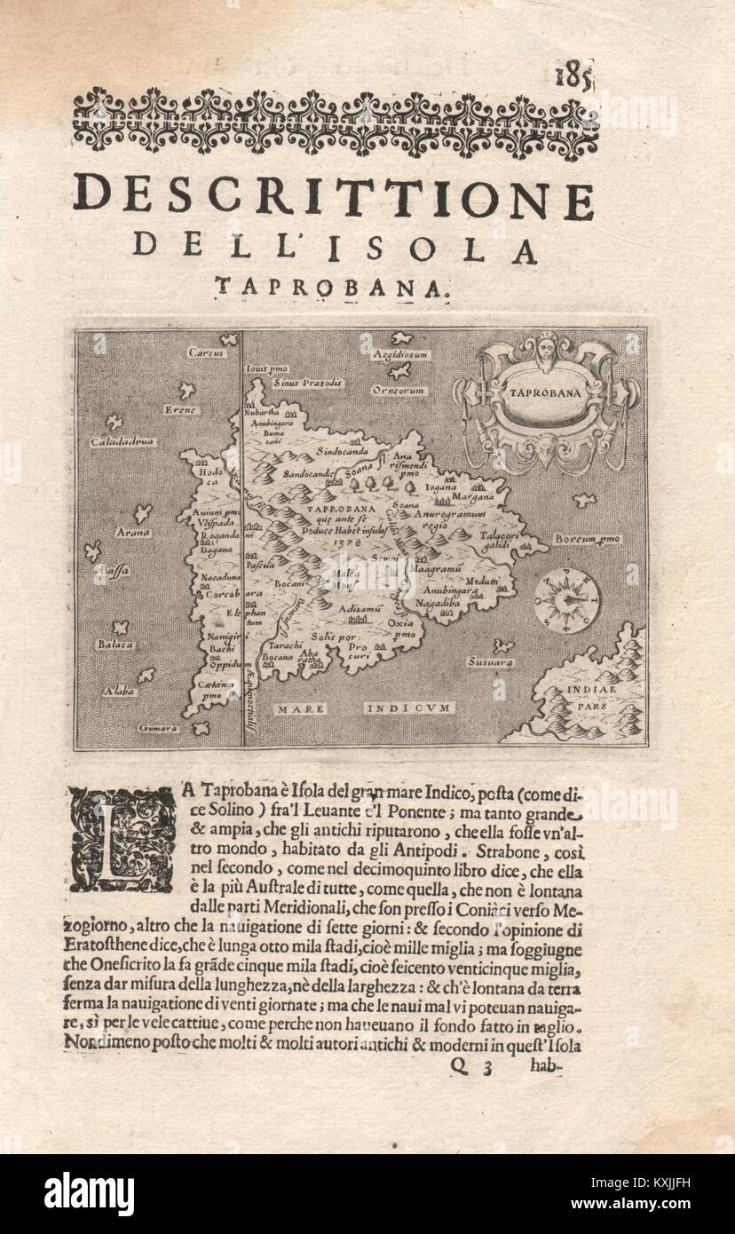 Map of taprobana hi-res stock photography and images - Alamy