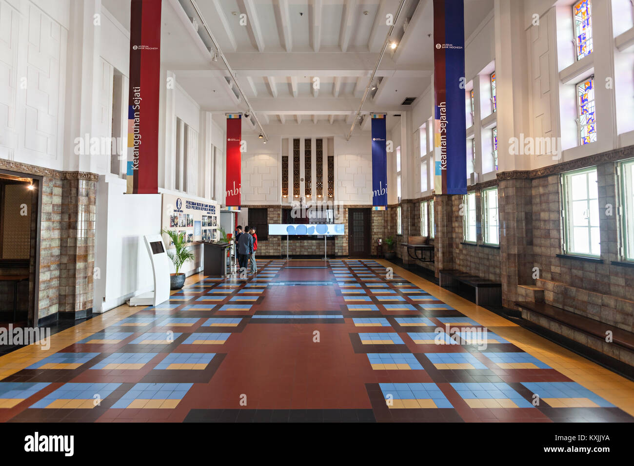 JAKARTA, INDONESIA - OCTOBER 19, 2014: Bank Indonesia Museum interior ...