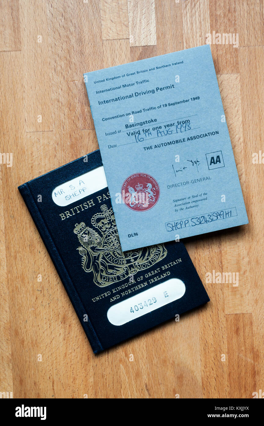 Old uk passport hi-res stock photography and images - Alamy