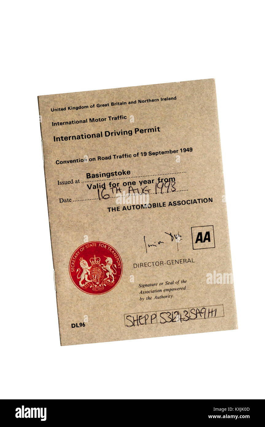 An International Driving Permit Stock Photo - Alamy