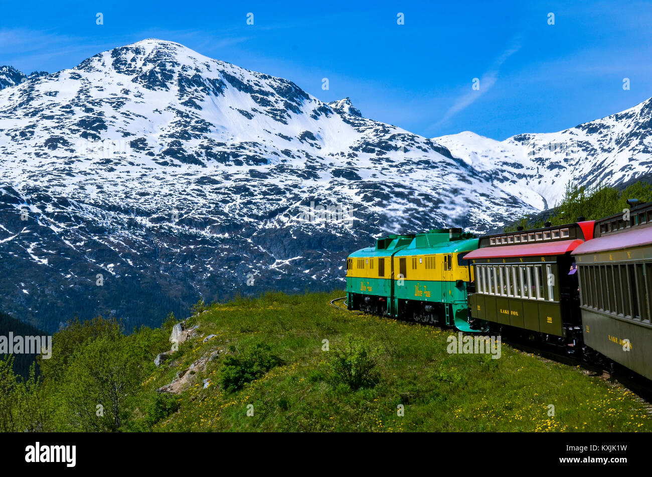 White Pass Train Stock Photo - Alamy