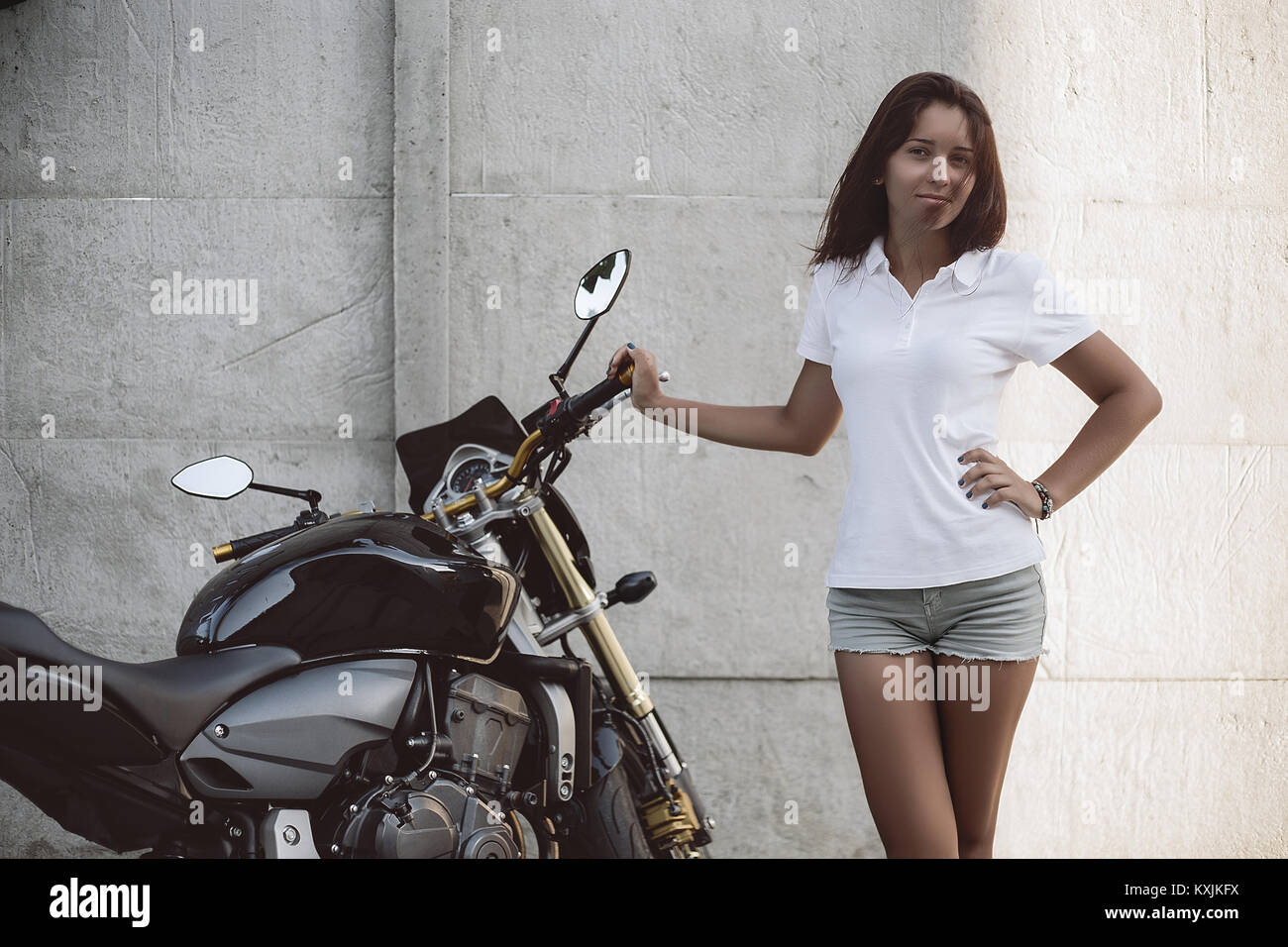 Motorbike foreground hi-res stock photography and images - Alamy
