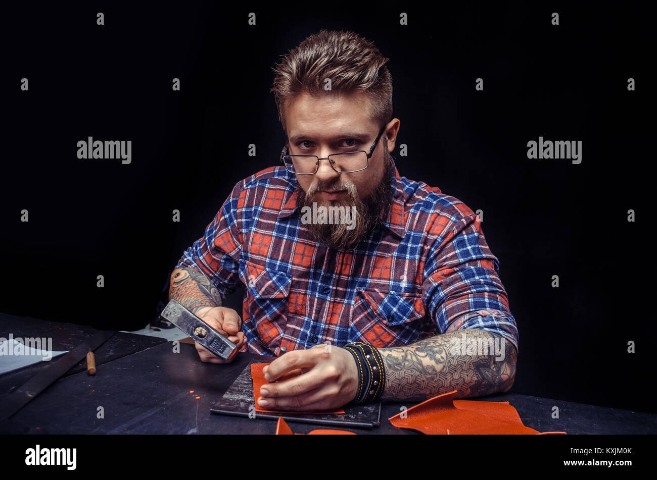 Leather currier hi-res stock photography and images - Alamy