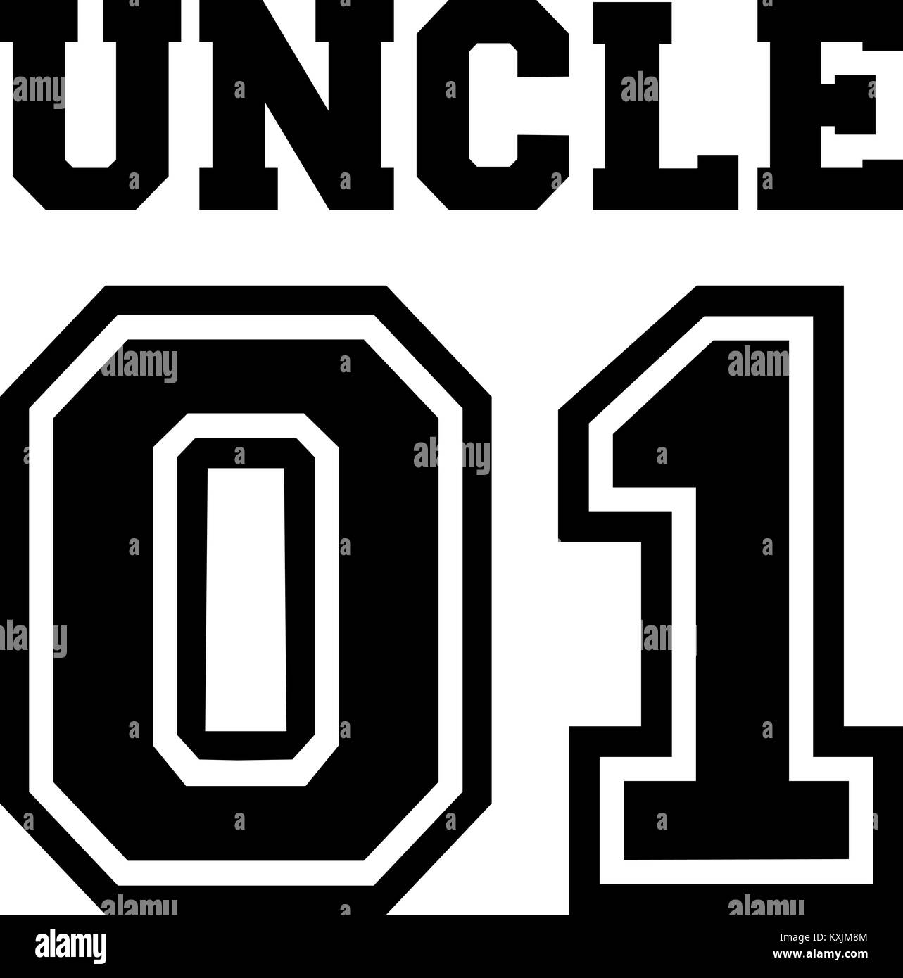 Uncle number one in black and white Stock Vector Image & Art - Alamy