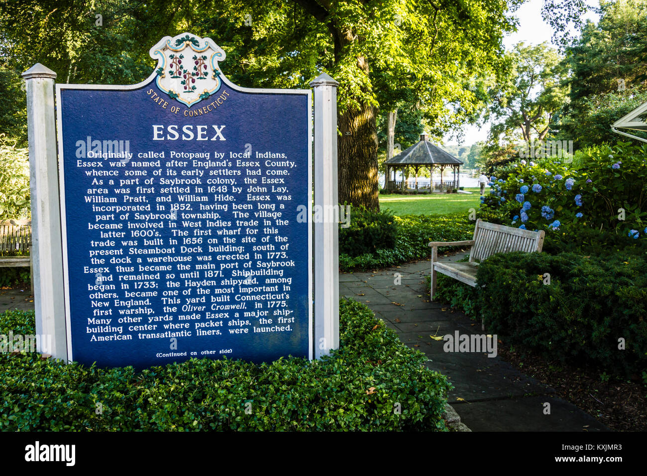 Essex Park Essex, Connecticut, USA Stock Photo - Alamy