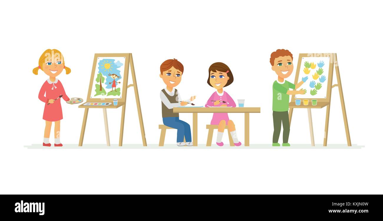 Situation of children Stock Vector Images - Alamy