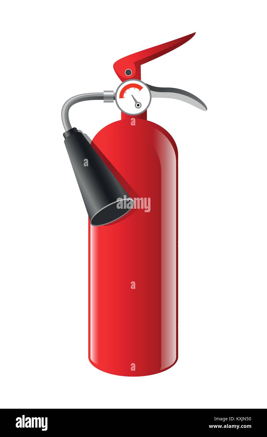 Fire extinguisher - realistic vector isolated object Stock Vector Image ...