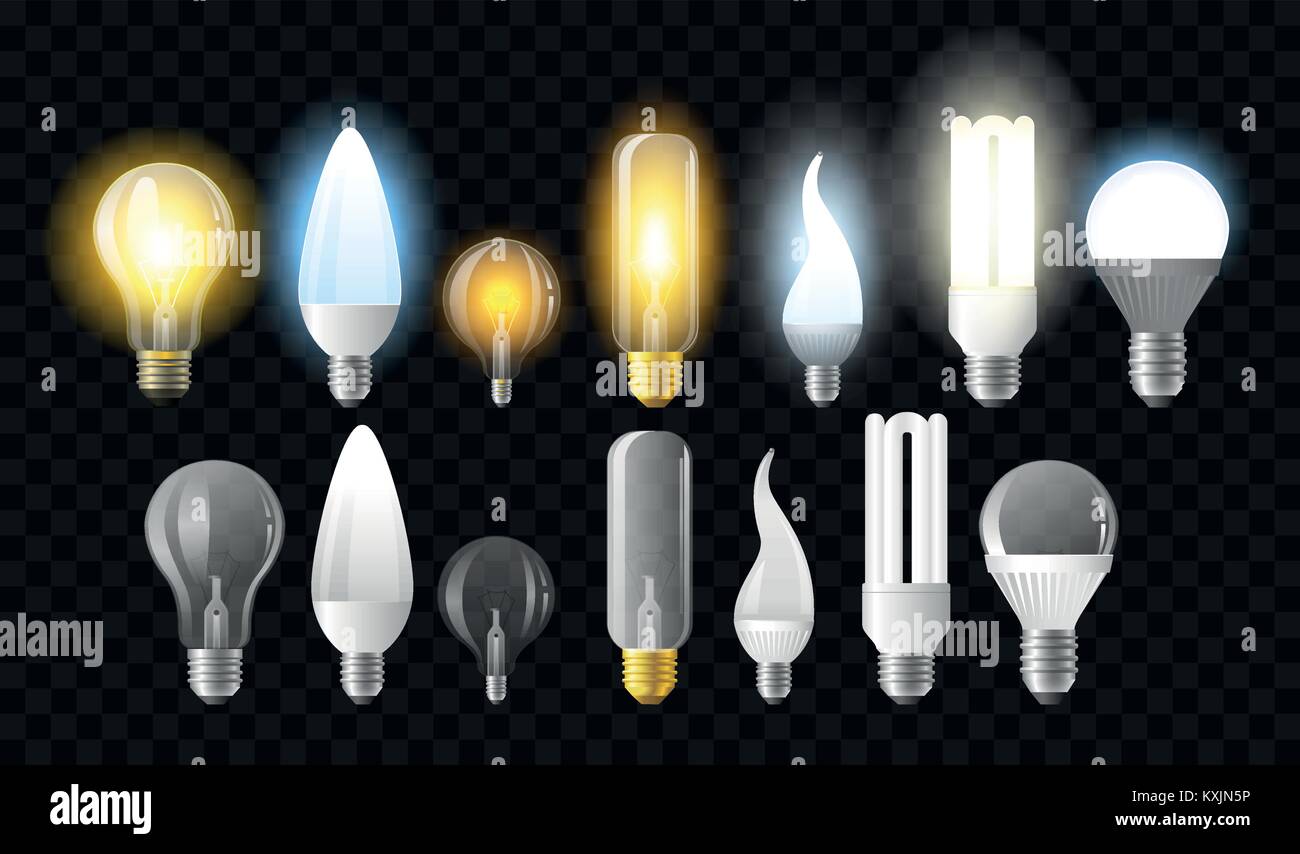Different light bulbs Stock Vector Images - Alamy