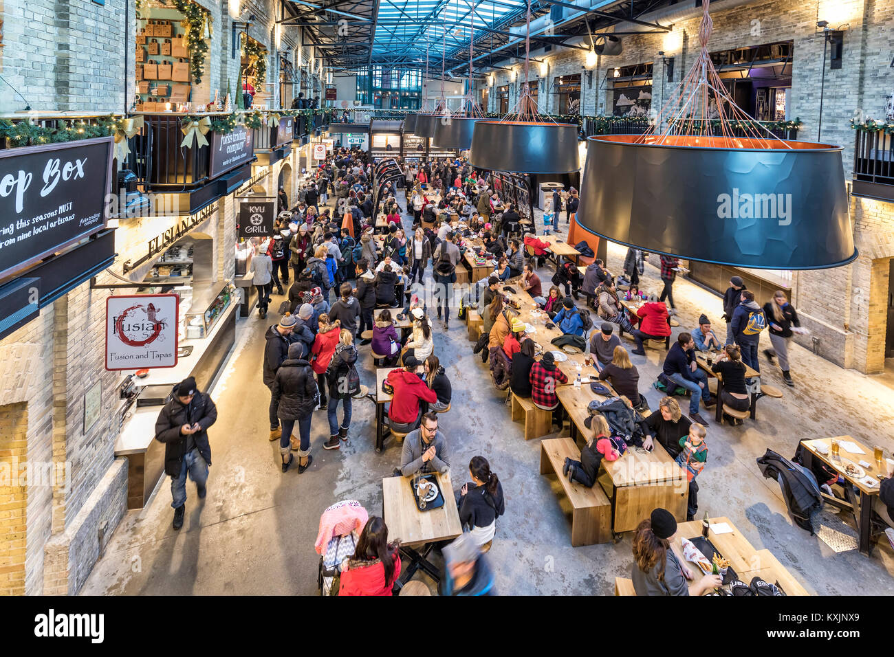 The Forks Market, interior, Winnipeg, Manitoba, Canada Stock Photo - Alamy