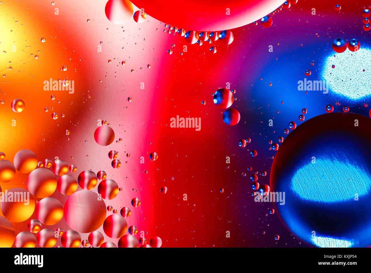 Colorful artificial background with bubbles. Artificial lighting ...